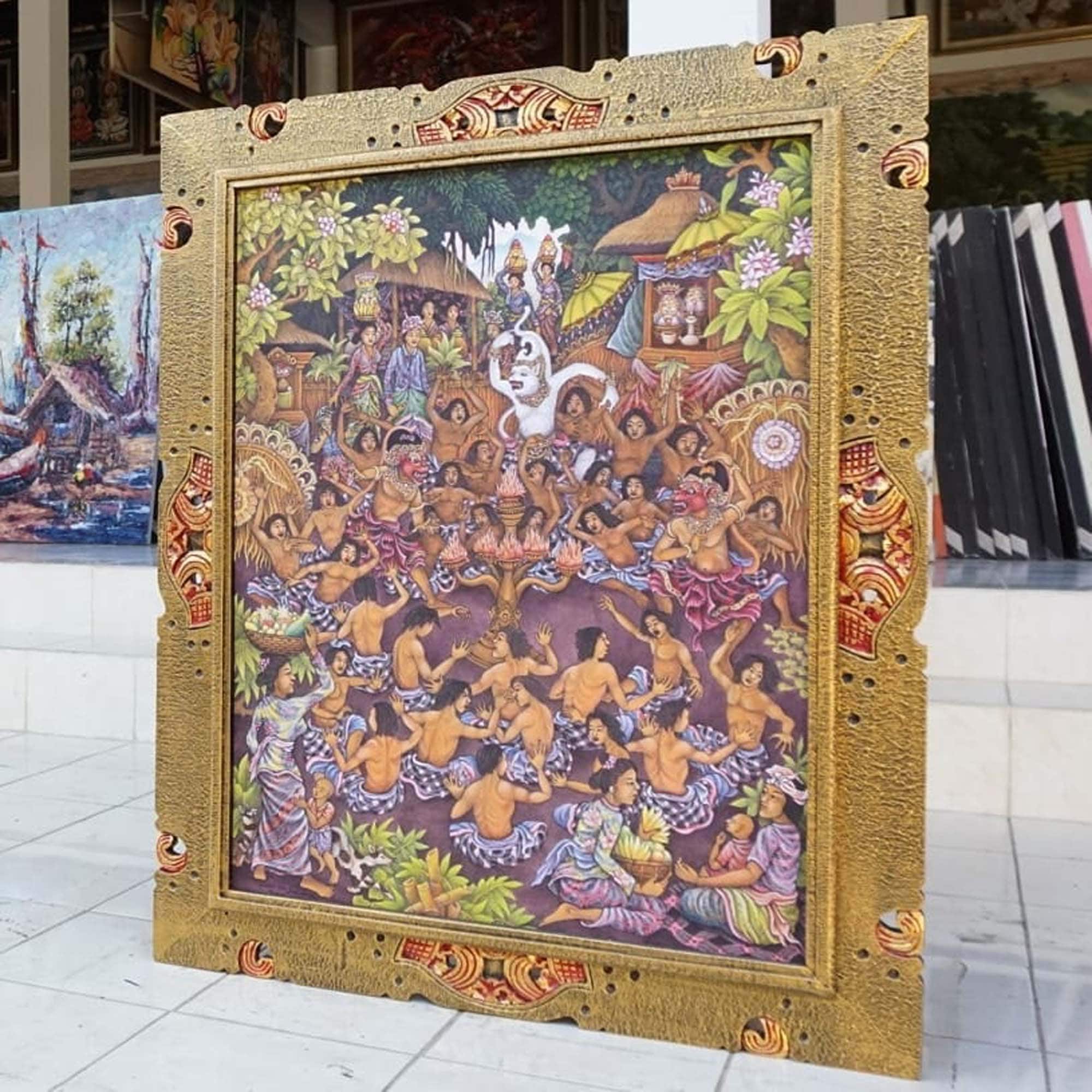 Balinese Ceremony Painting Original Art - Etsy
