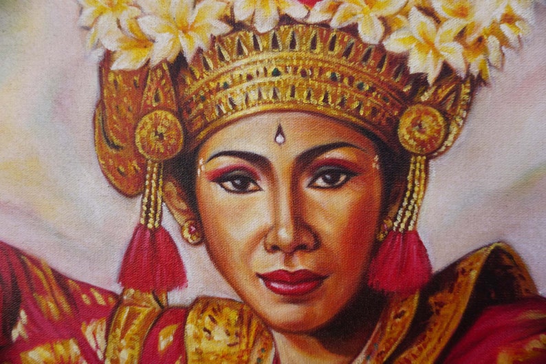 Balinese Dancer Painting Legong Painting Original Painting - Etsy
