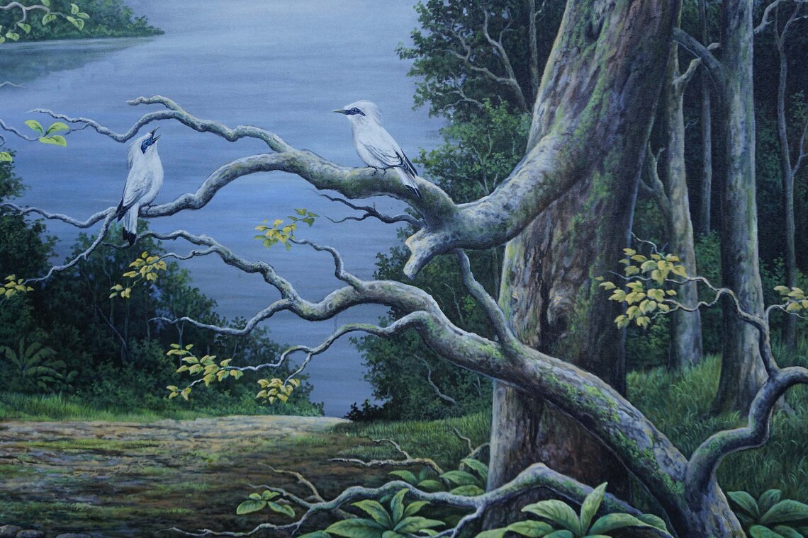 Forest Landscape Paintings Native Forest Paintings Beautiful - Etsy