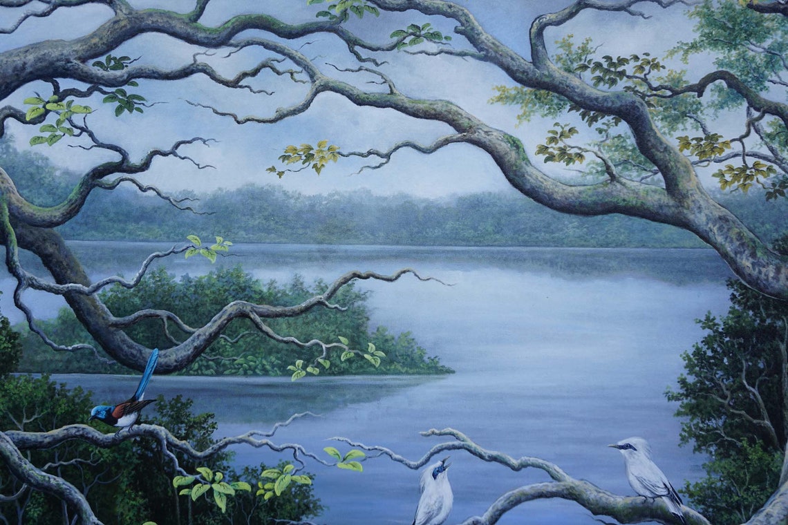 Forest Landscape Paintings Native Forest Paintings Beautiful - Etsy