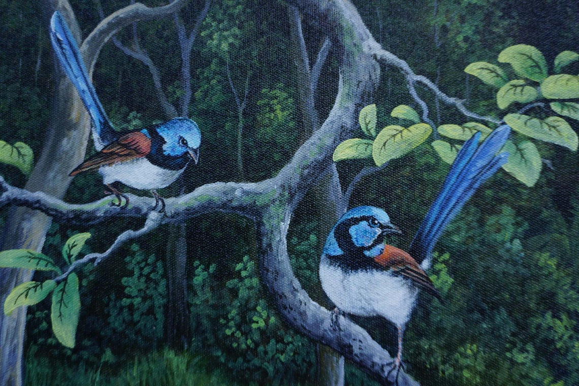 Forest Landscape Paintings Native Forest Paintings Beautiful - Etsy