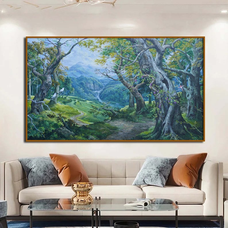 Scenary Painting, Mount Painting, Bird Painting, Original Painting ...