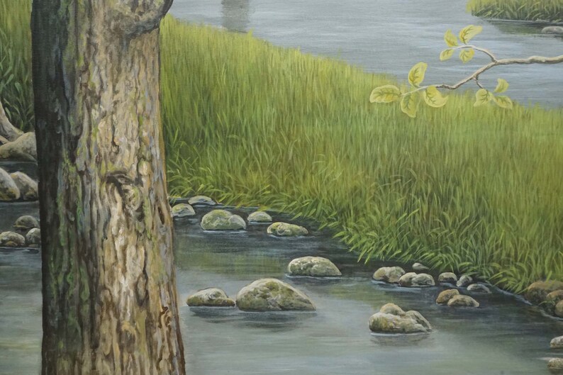 Swamp Painting Landscape Painting Original Art Home Decor - Etsy