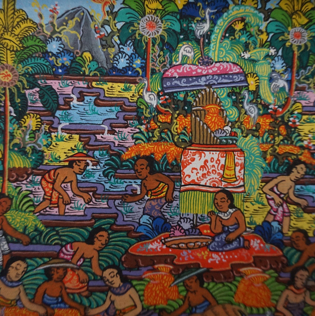 Balinese Painting, Original Artwork, Home Decor - Etsy