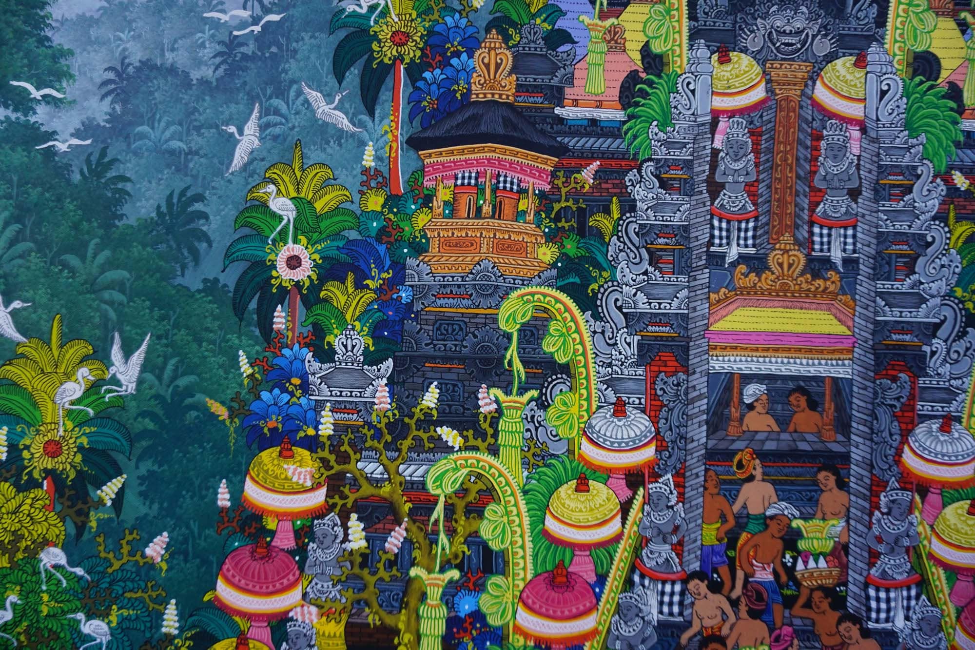 Youngartist, Balinese Ceremony Painting, Traditional Painting - Etsy