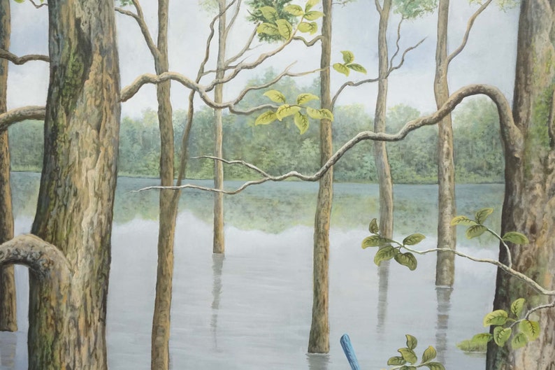 Swamp Painting Landscape Painting Original Art Home Decor - Etsy