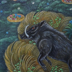 Traditional Balinese Painting, Angel Painting, Canvas Wall Art, Wall ...