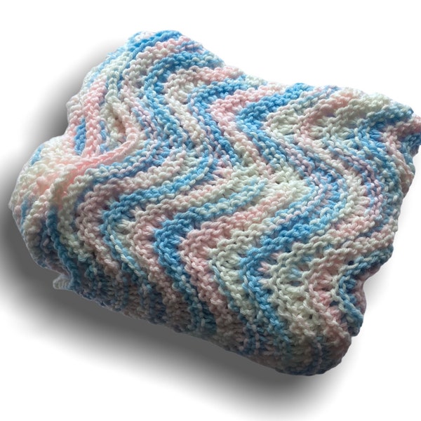Blue Ripple Afghan - Etsy