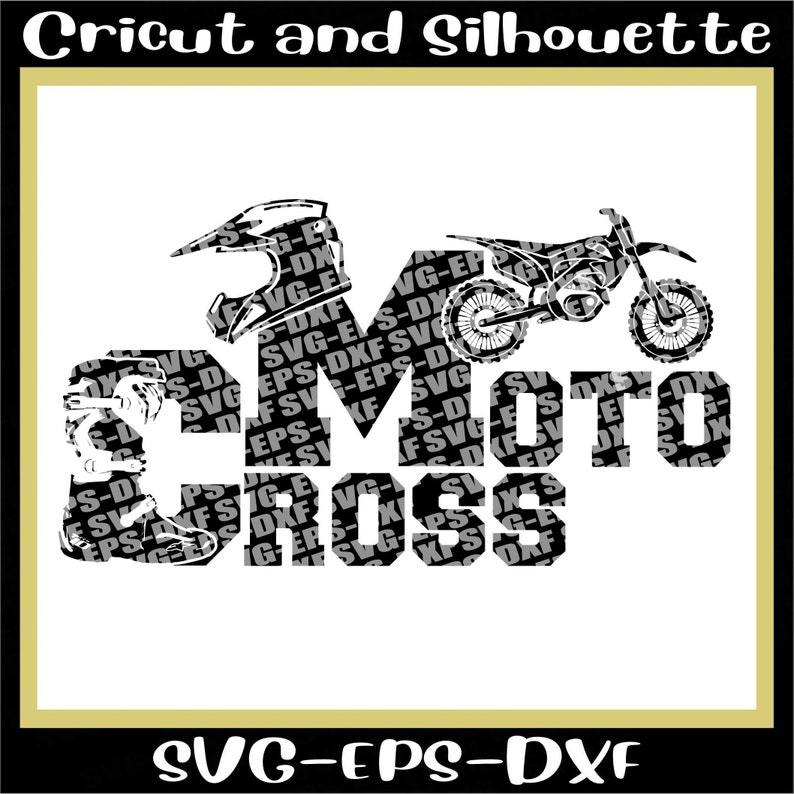 Motocross Svg Files /motocross Svg/eps,dxf,svg,cricut,silhouette Direct ...