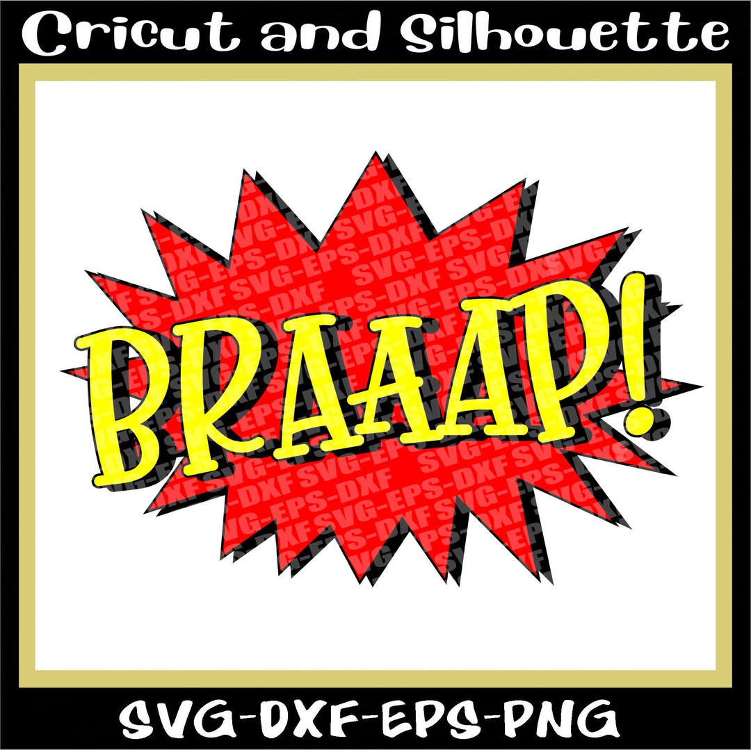Motocross Svg, Motocross Svg Files "braaap Comics Stlye" Dirt ...