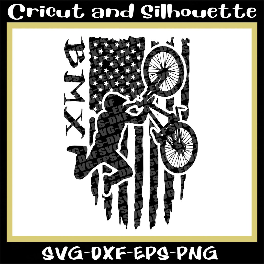 BMX Svg, American BMX Flag Distressed Svg, Freestyle Bmx, Bike, Biker ...