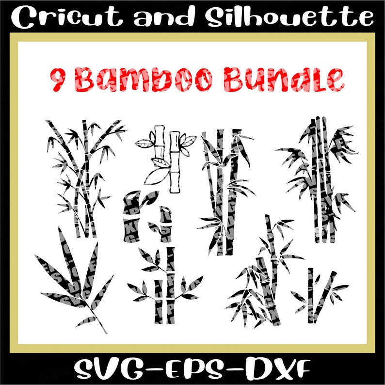 Bamboo Svg, Bamboo Cut Files, Bamboo Clipart, Bamboo Print Files ...