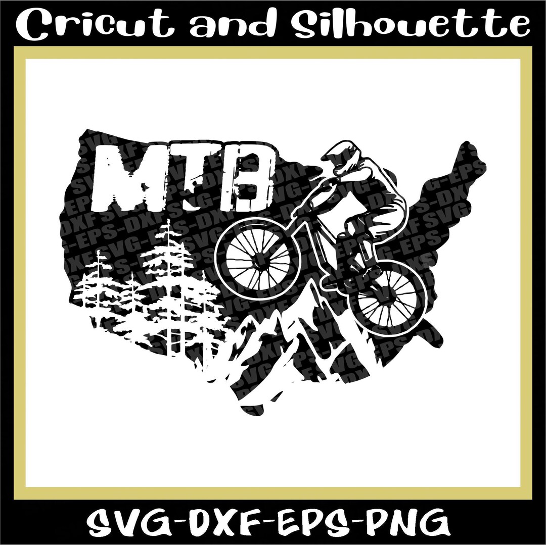Mountain Bike Svg, Mtb Svg, Mtb Svg Files "mtb Map" Bike, Downhill ...
