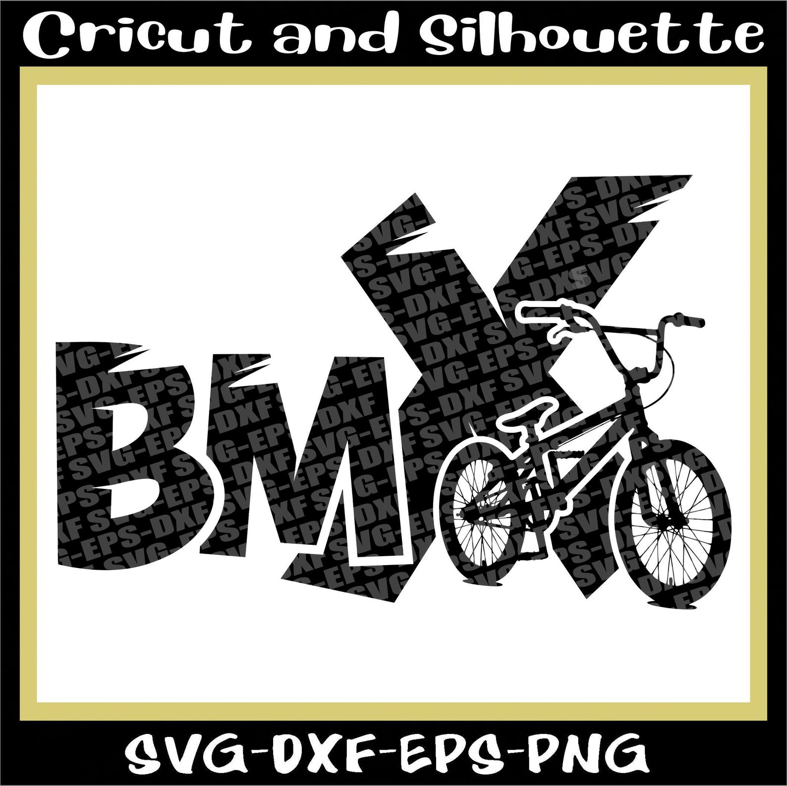 BMX Svg Bmx Svg Dateien Fahrrad Fahrrad Stunt Freestyle | Etsy