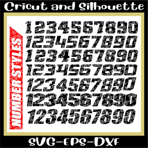 Motocross Number Font Style Svg Files /racing Plate | Etsy Australia