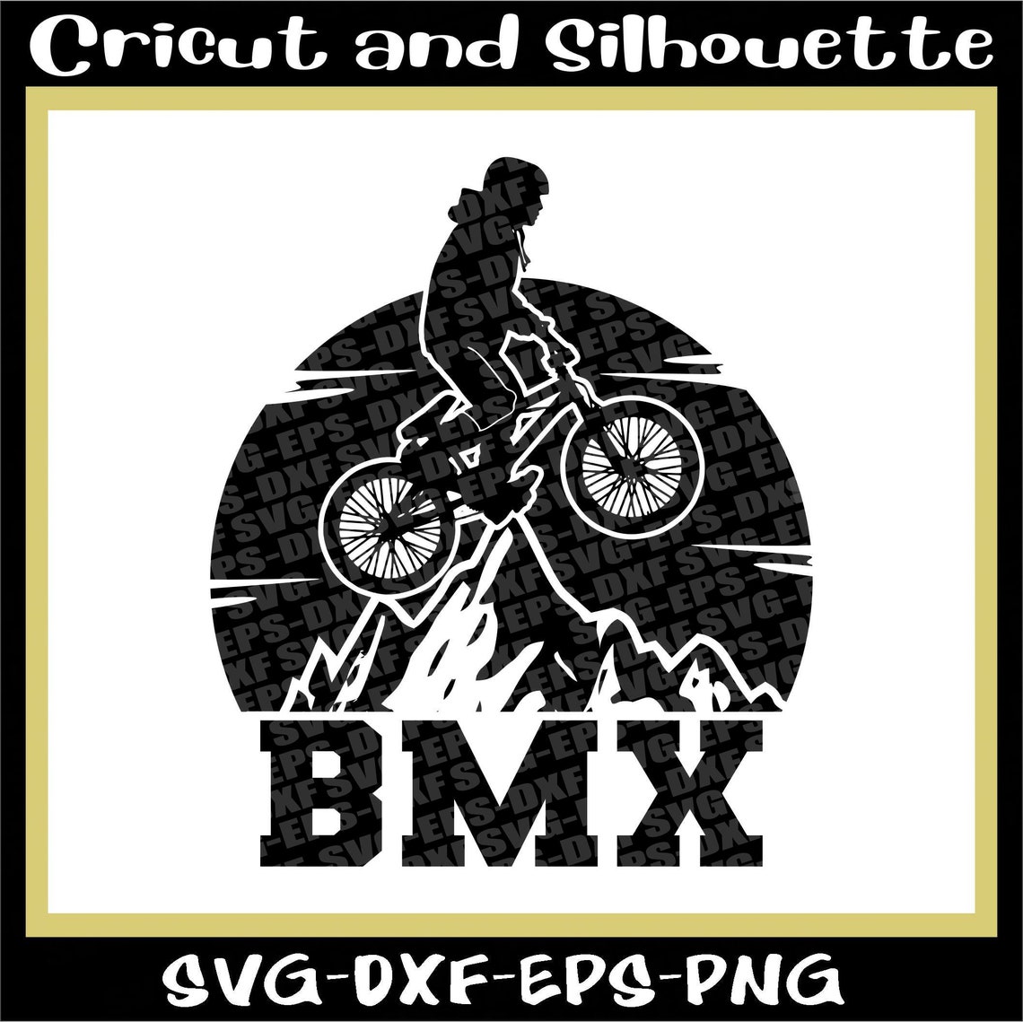 BMX Svg BMX Svg Art Files bmx Moon Bike Svg - Etsy