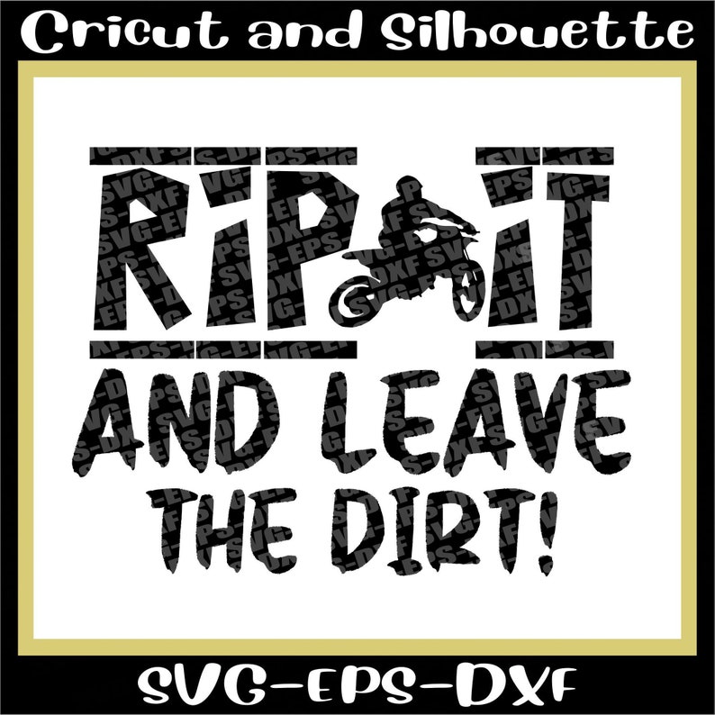 Motocross Svg Motocross Svg Files rip It and Leave the - Etsy