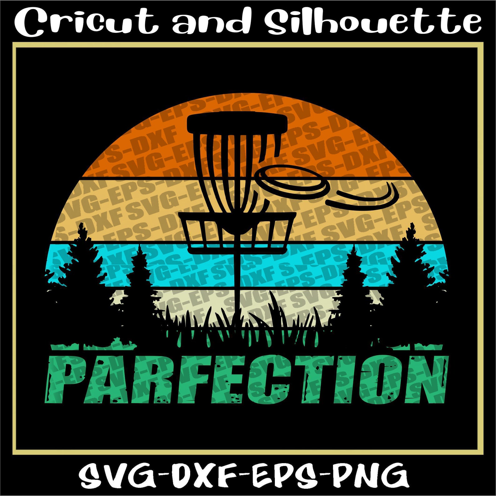 Disc Golf Svg Disc Golf Print File parfection - Etsy