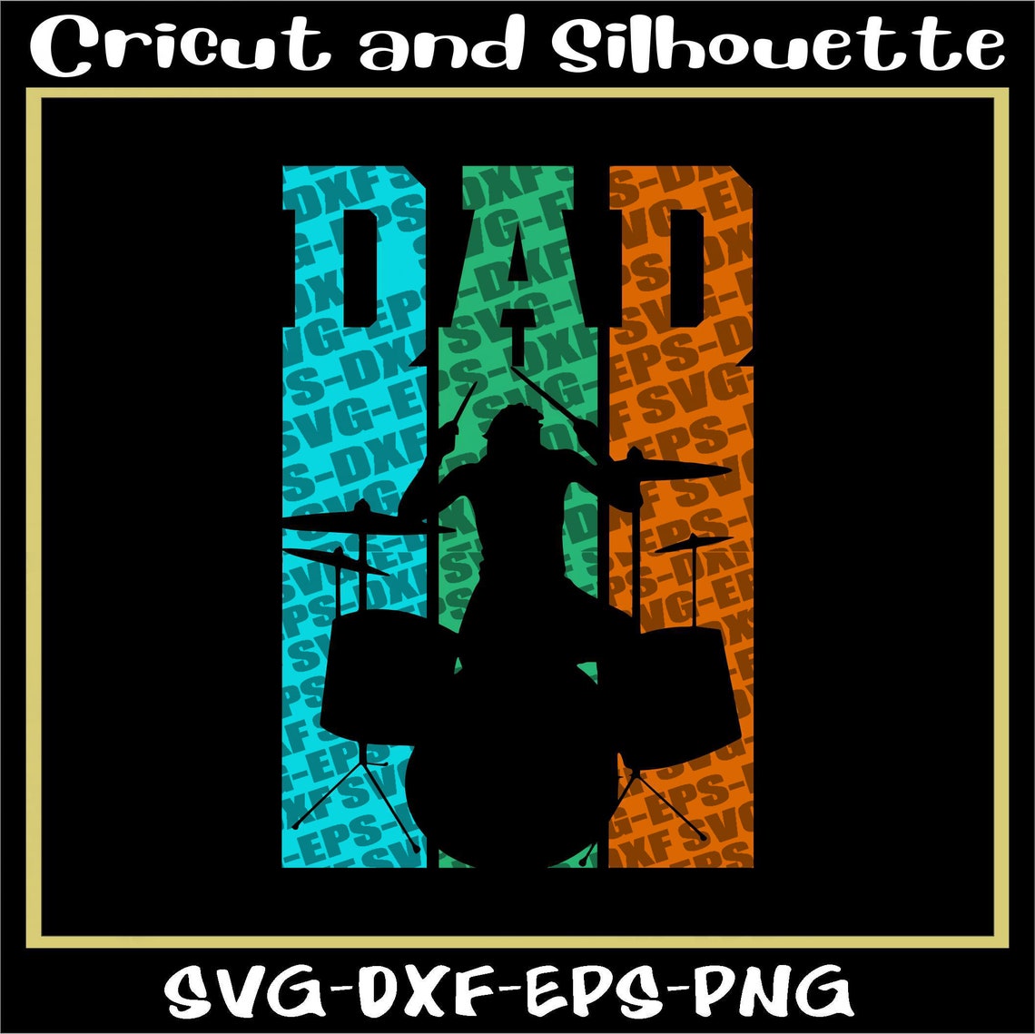 Drummer Svg Drum Svg Drum Stick Svg Drummer Dad Vintage - Etsy