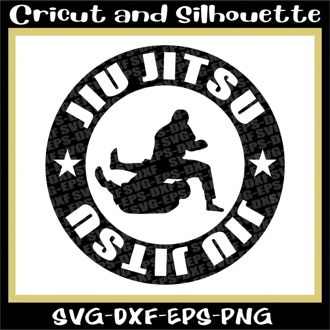Jiu Jitsu Svg,jiujitsu Svg "jiu Jitsu Circle Design" Karate Svg ...