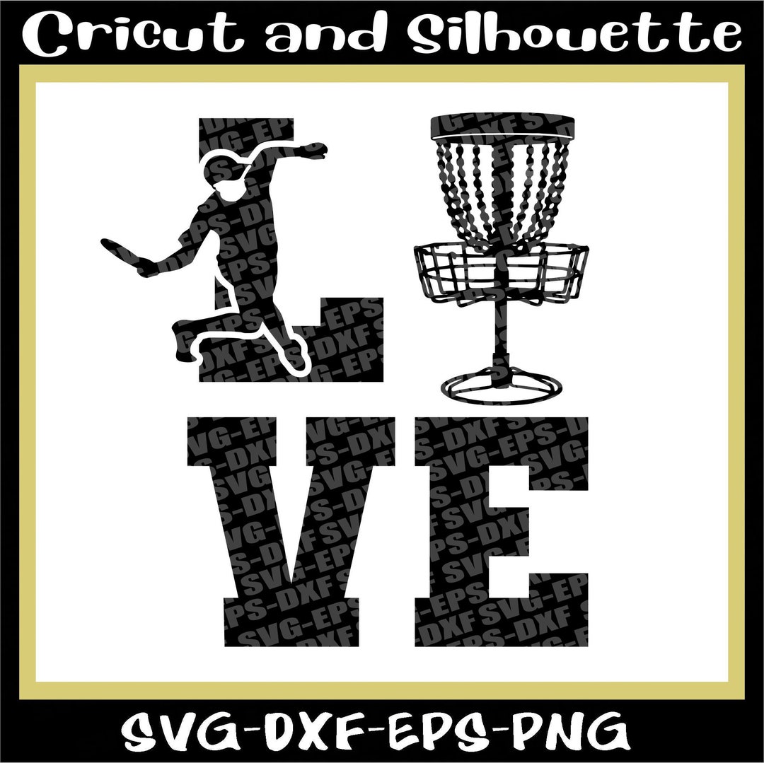 Disc Golf Svg Disc Golf love Art Print Files - Etsy