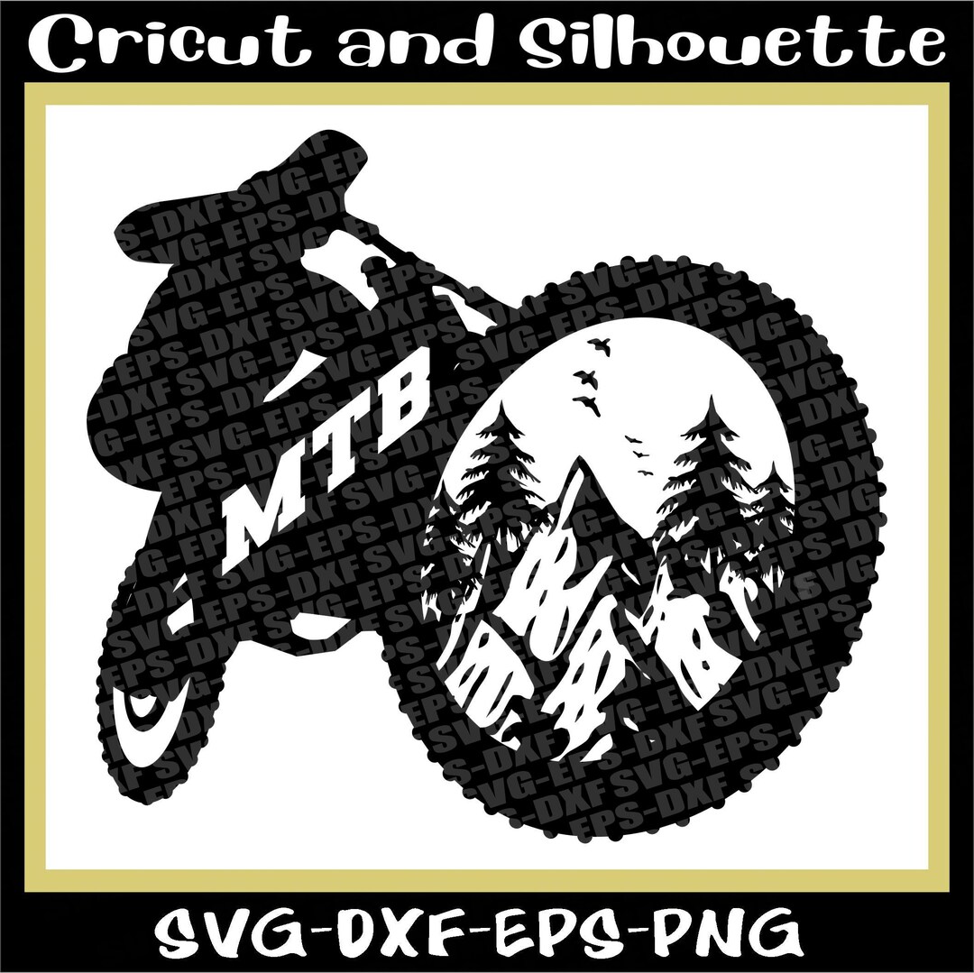 MTB Svg, Mountain Bike Svg Files "mtb Nature" Mtb Svg, Cycling Svg ...