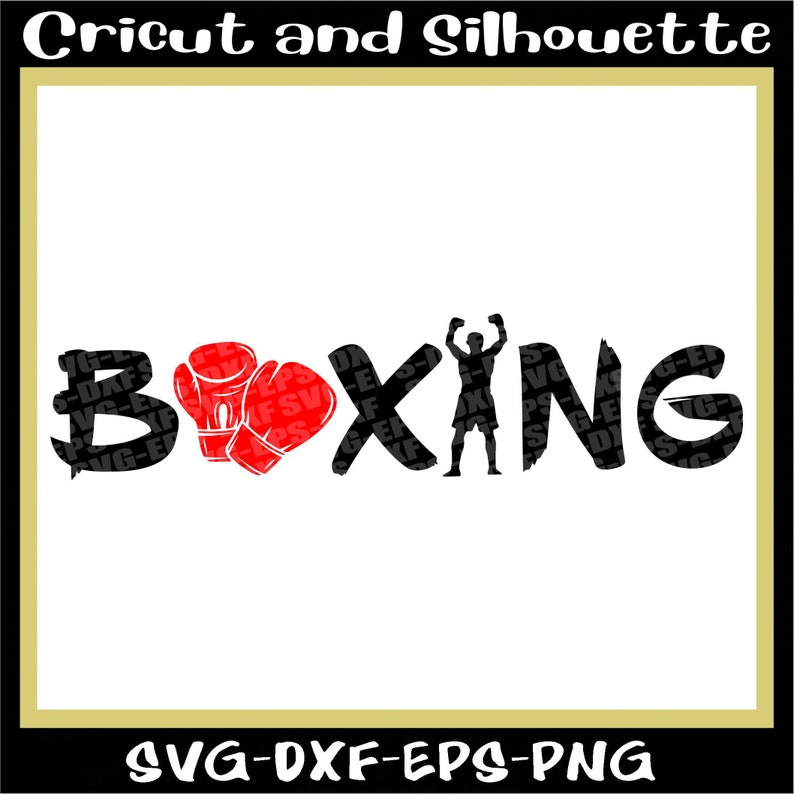Boxing Svg Boxer Svg boxing Art Print Files - Etsy