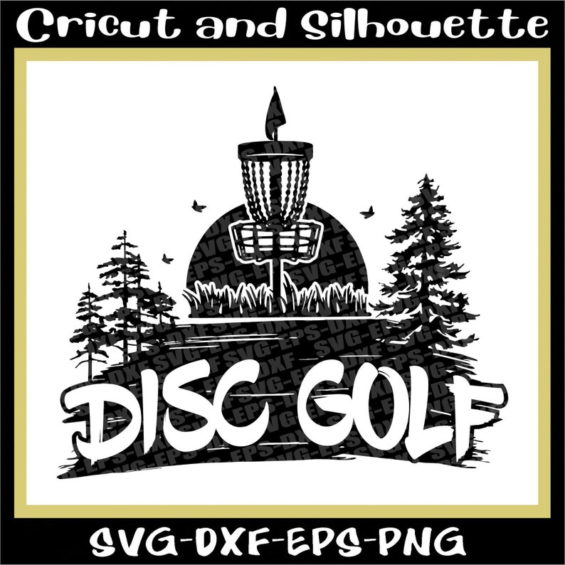 Disc Golf Svg Filesdisc Svg disc Golf Nature Art - Etsy