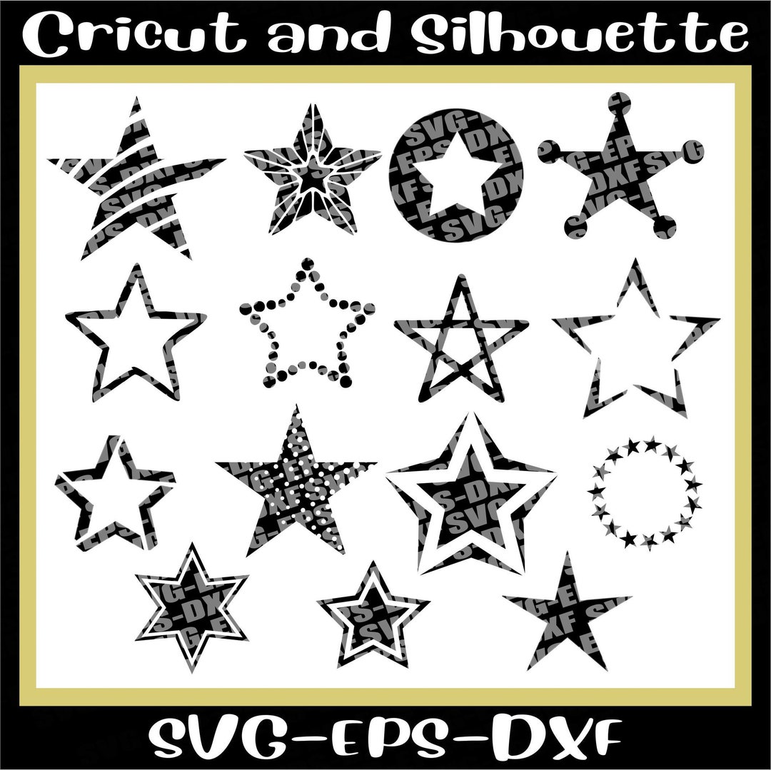 Star SVG, Star Clipart, Star Files for Cricut, Star Cut Files for ...
