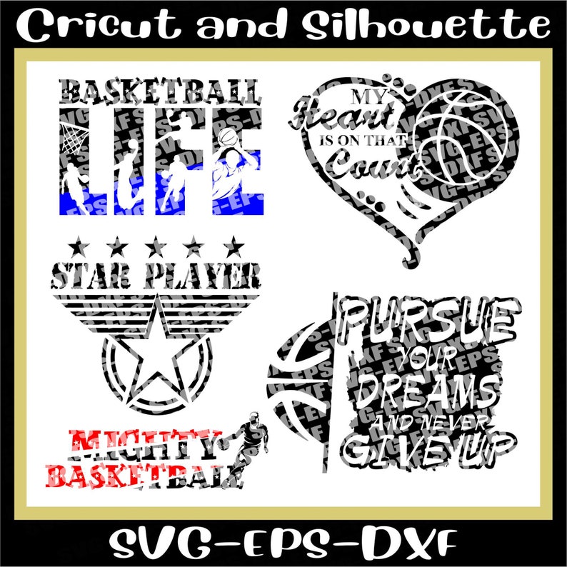 Basketball Svg Files Print Basketball Bundle - Etsy