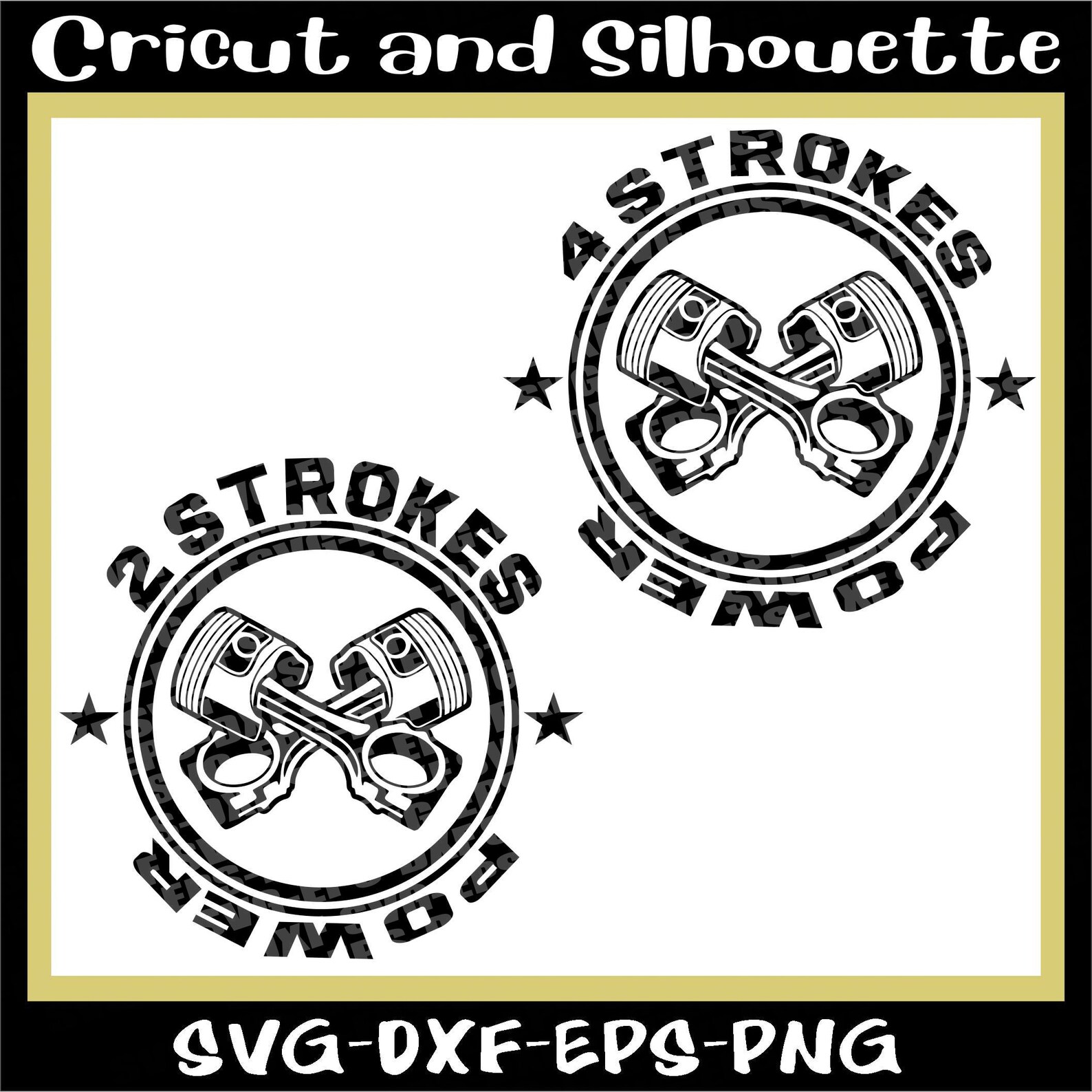 Motocross Svg 2 Stroke and 4 Stroke Lover Print File - Etsy