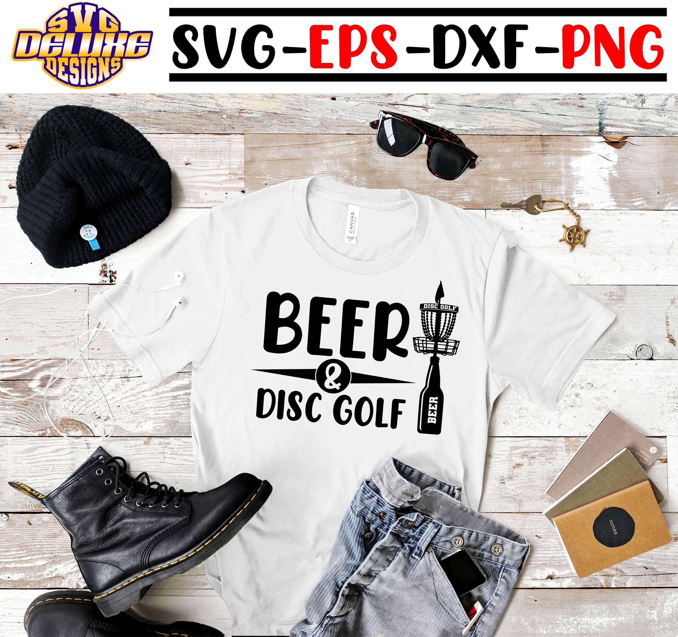 Disc Golf Svg, Disc Golf Print File "beer and Disc Golf" Disc Svg, Golf ...