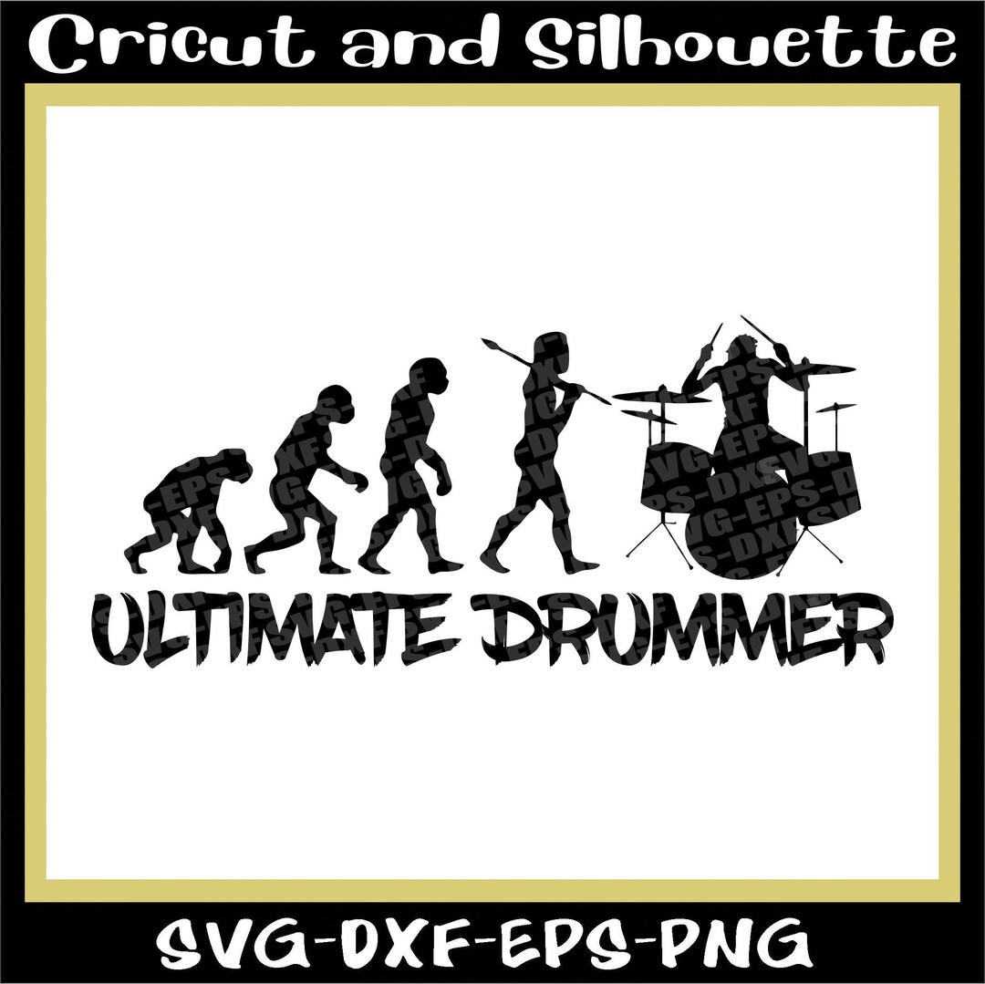 Drummer Svg, Drum Svg, Drum Stick Svg, Ultimate Drummer Svg - Eps,dxf ...