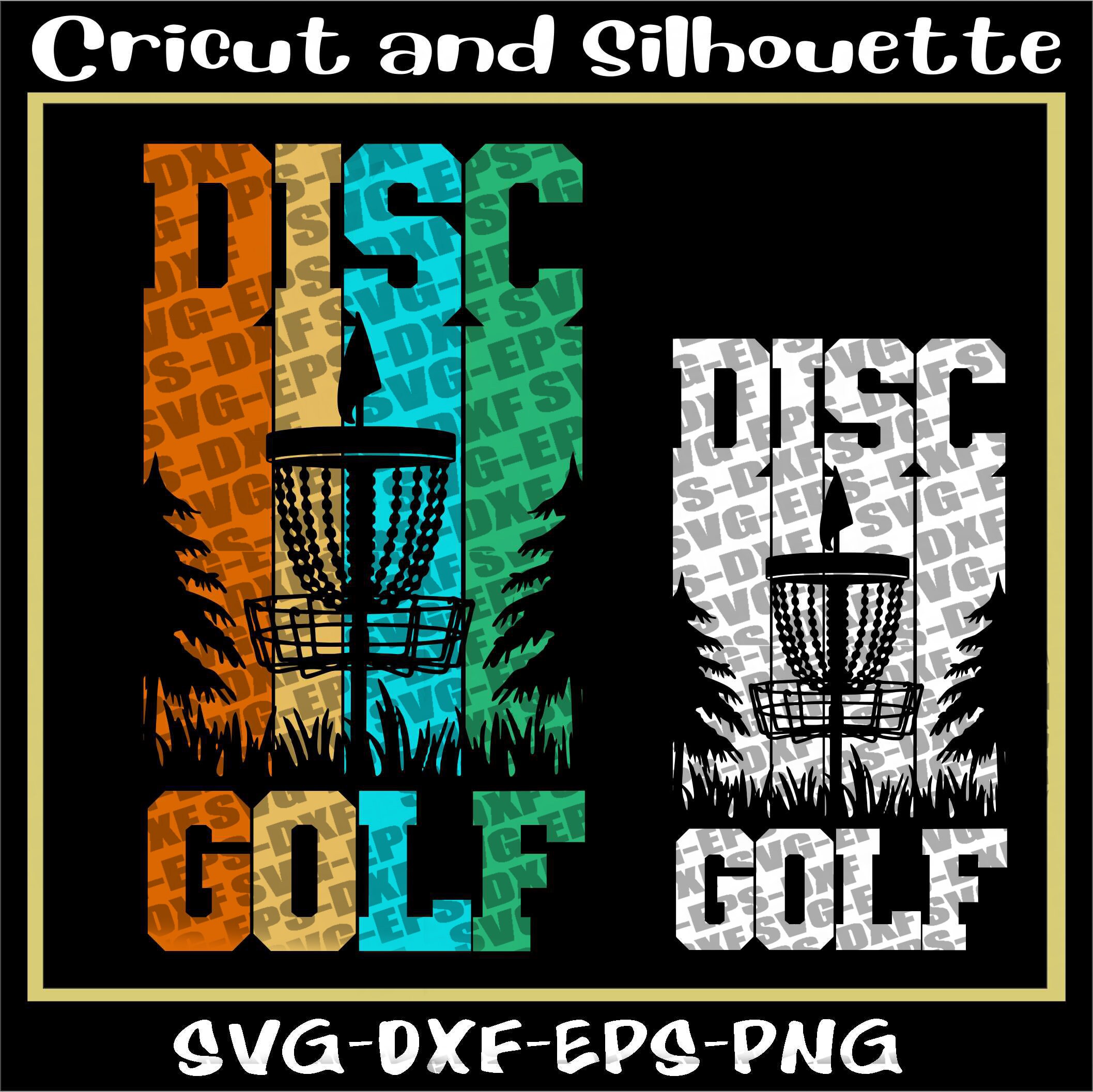 Disc Golf Svg Disc Golf Print File disc Golf Colorful - Etsy