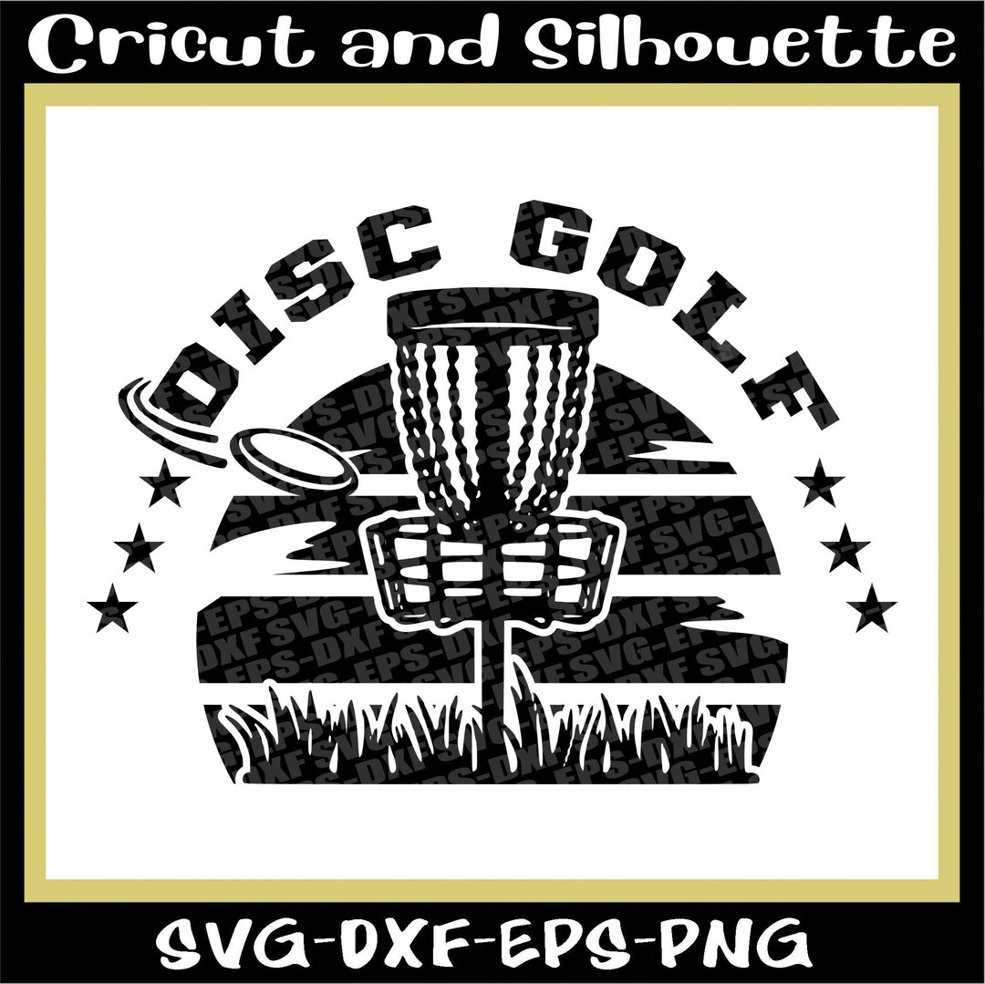 Disc Golf Svg, Disc Golf "disc Golf Star" Vintage Disc Golf Art Print ...