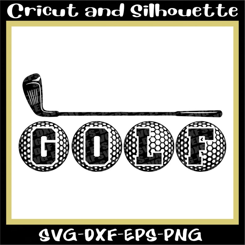 Golf Svg, Golf Artistic Design File, Golf Ball Svg, "golf Balls" Golf ...