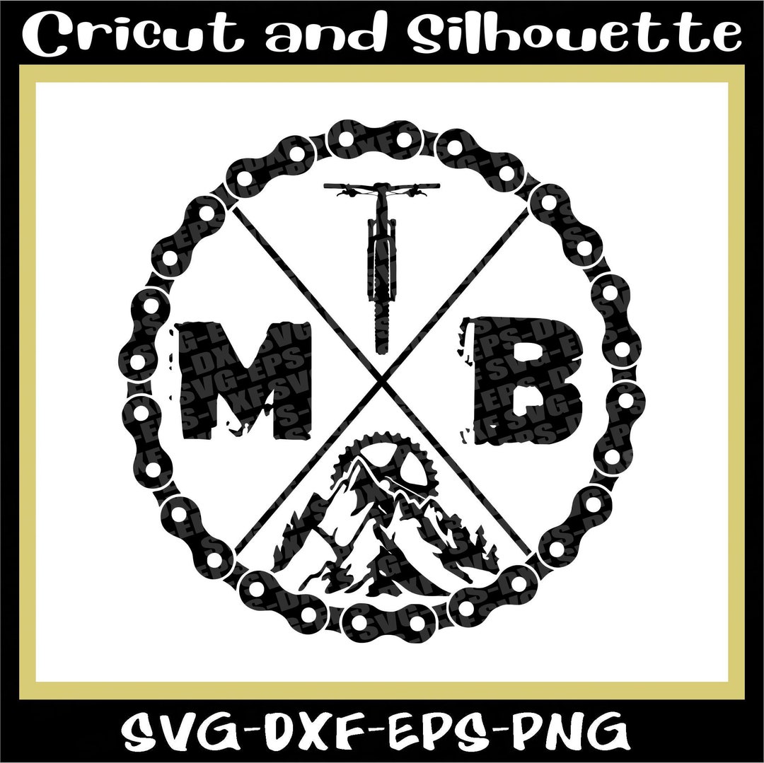 Mountain Bike Svg, Mtb Svg, Mtb Svg Files "mtb Chain" Bike, Downhill ...