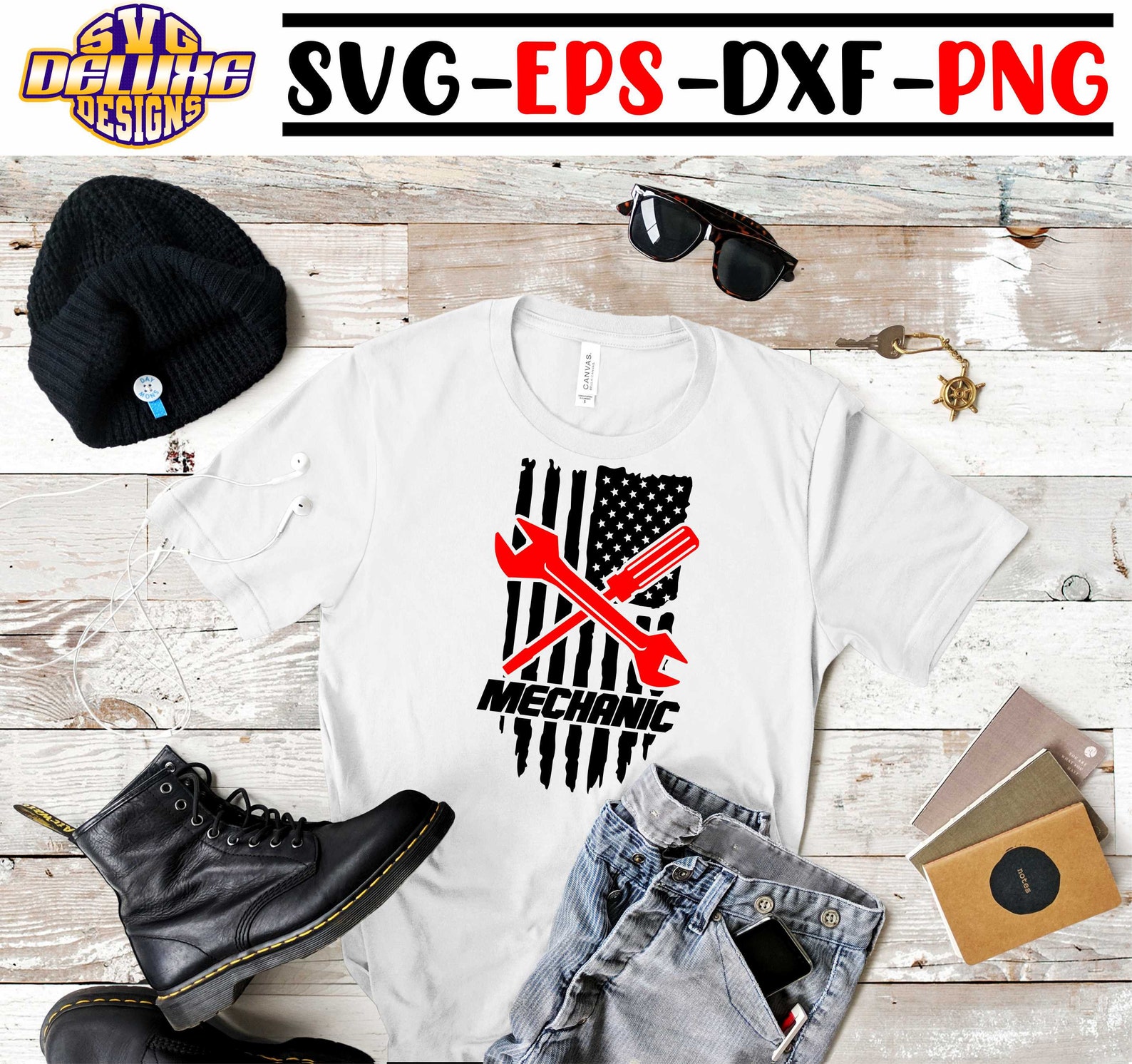 Mechanic Svg Mech Svg Mechanic Flag Distressed - Etsy