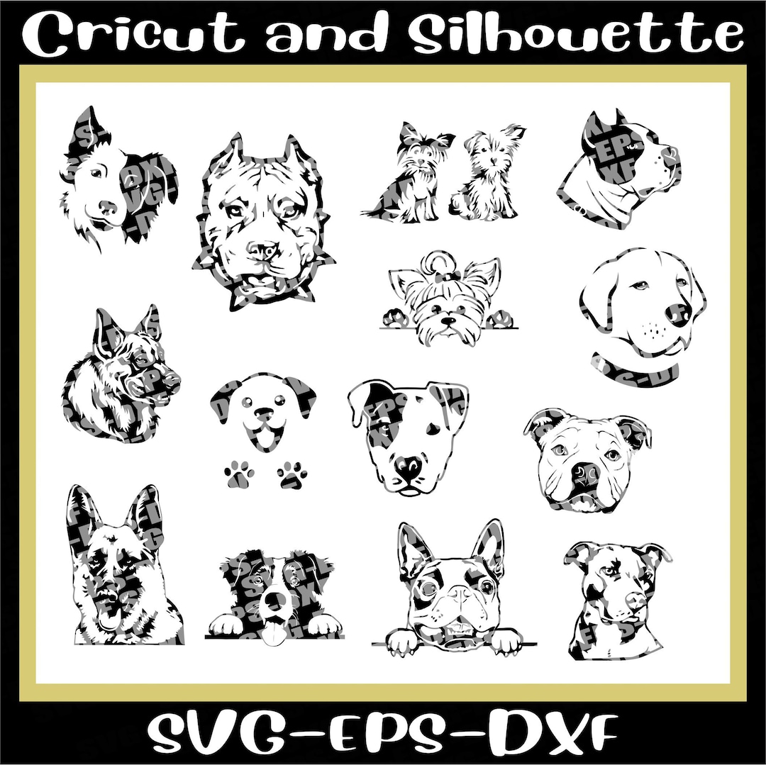 Dog SVG, Cute Dog Svg, Dog Clipart, Dog Files for Cricut, Dog Cut Files ...