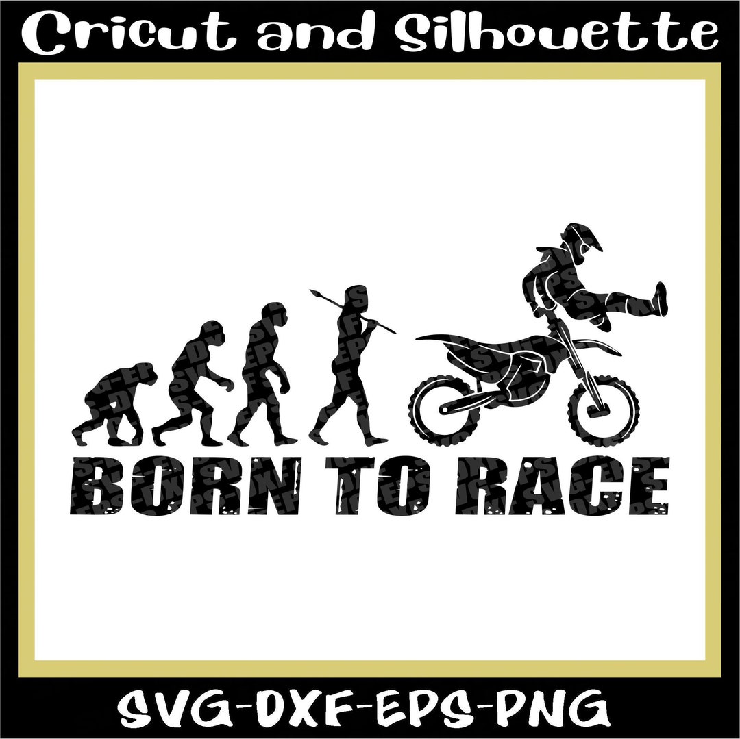 Motocross Svg, Motocross Print File "born to Race Motocross" Dirt Bike ...