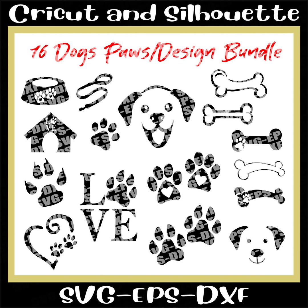 Dog Paws Svg, Dog Face Svg, Dog Svg, Pet Svg, Puppy Svg File Vector ...