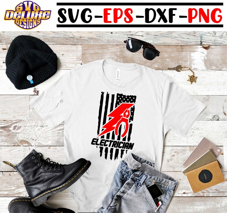 Electric Svg, Electrician Svg, Electricity Svg, Electrician Flag ...