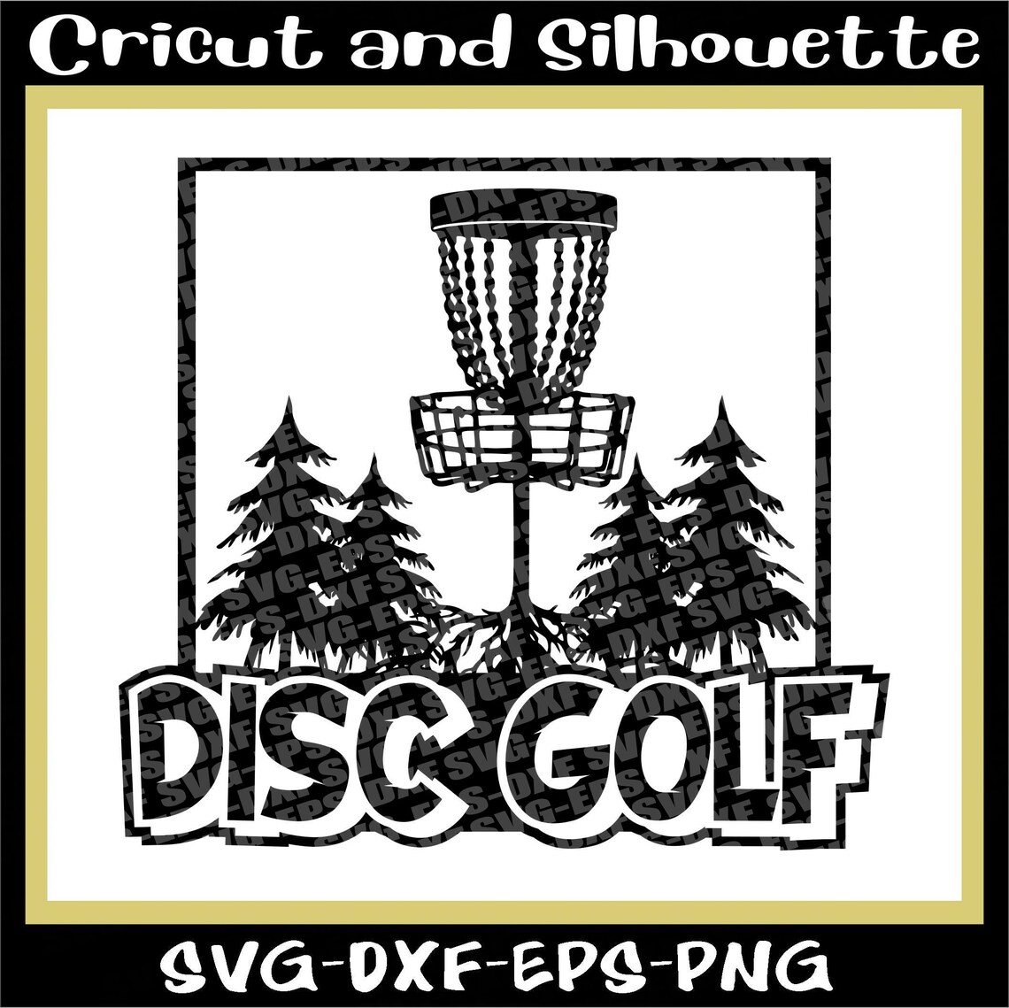 Disc Golf Svg Disc Golf Print File Disc Svg Golf Svg Tree - Etsy