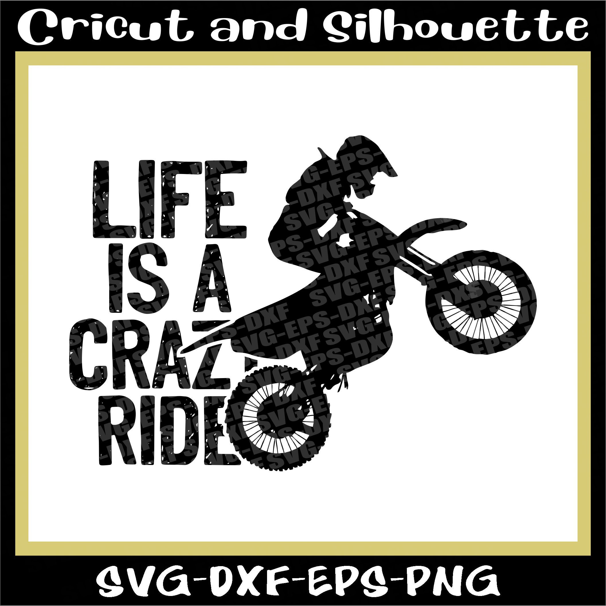 Motocross Svg Ride Svg Racing Svg life is a Crazy - Etsy