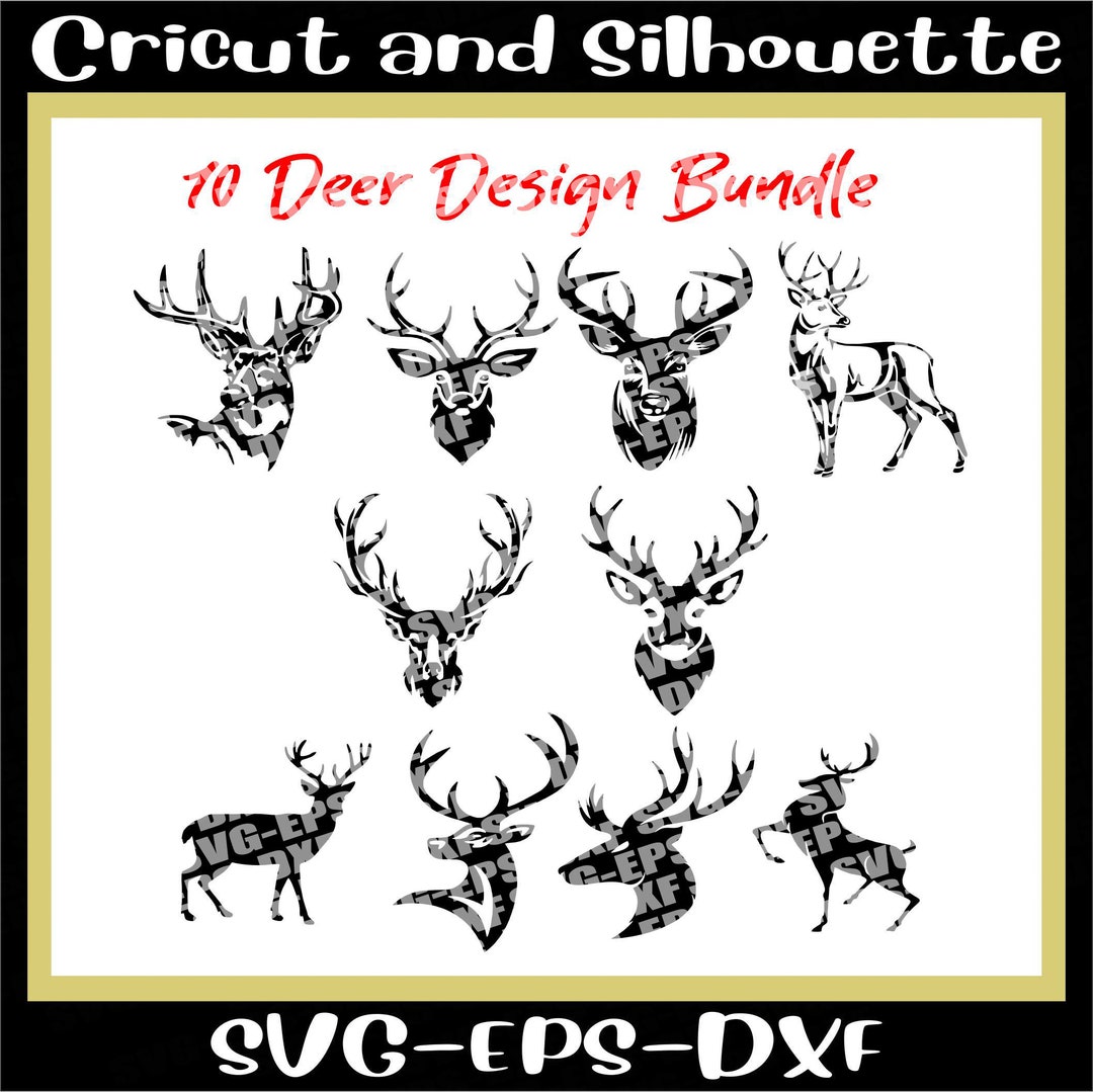 Deer SVG, Deer Clipart, Deer Files for Cricut, Deer Cut Files for ...