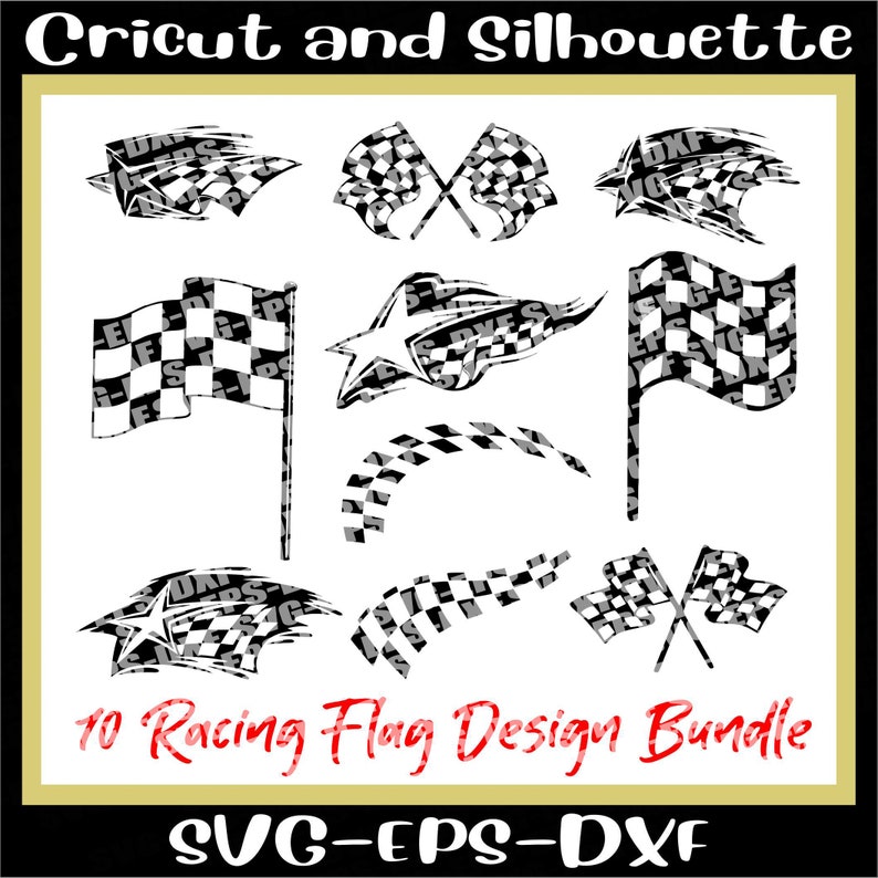 10 Racing Flag Svg Files /racing - Etsy