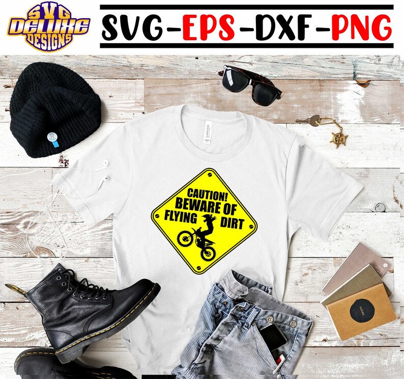 Motocross Svg Dirt Bike Svg Dirt Svg beware of Flying - Etsy