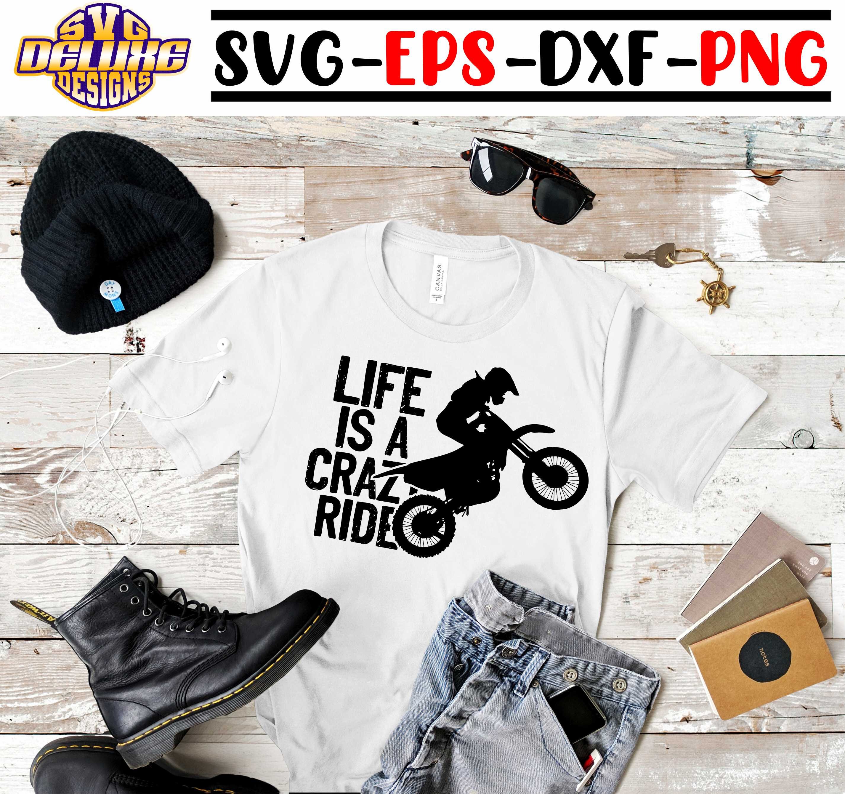 Motocross Svg Ride Svg Racing Svg life is a Crazy - Etsy