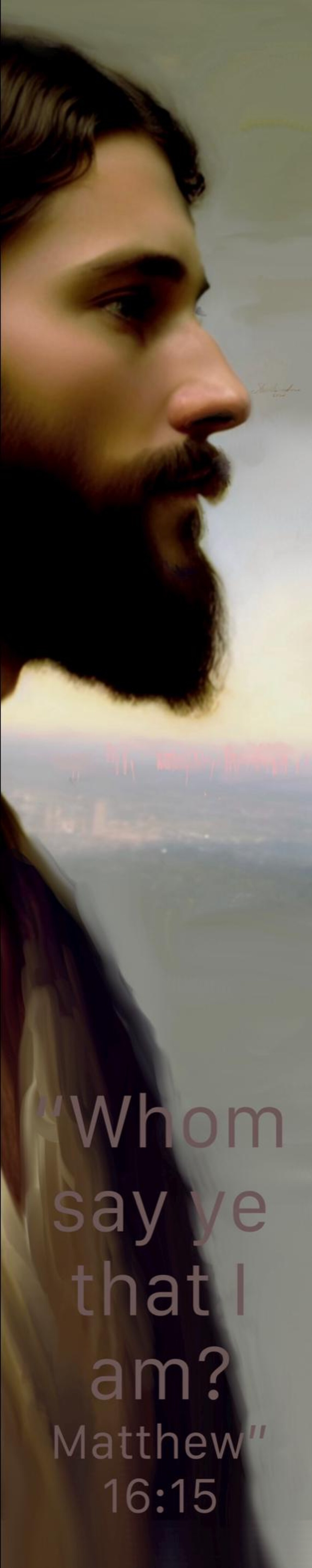 Whom Say Ye That I Am? Portrait, Jesus, Art, Sharlotte Andrus, Digital ...