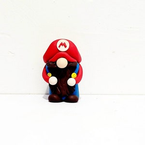 Gnome/super Mario Inspired Gnome/miniature Gnome/ Garden Gnome/summer ...